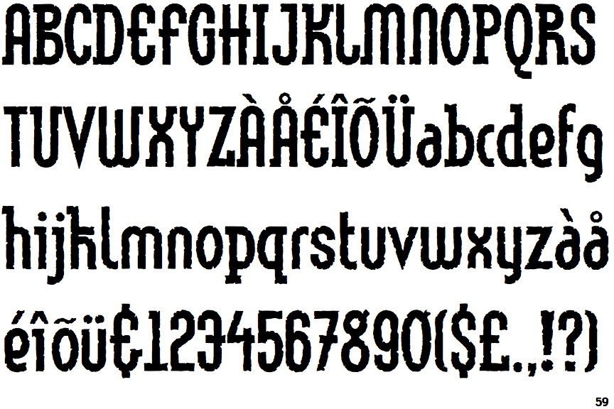 Identifont - Linotype Method Eroded