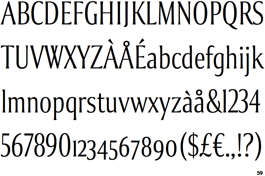 Identifont - Collier Compressed Thin