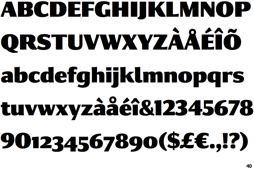 Identifont - Collier Sans Compressed Black