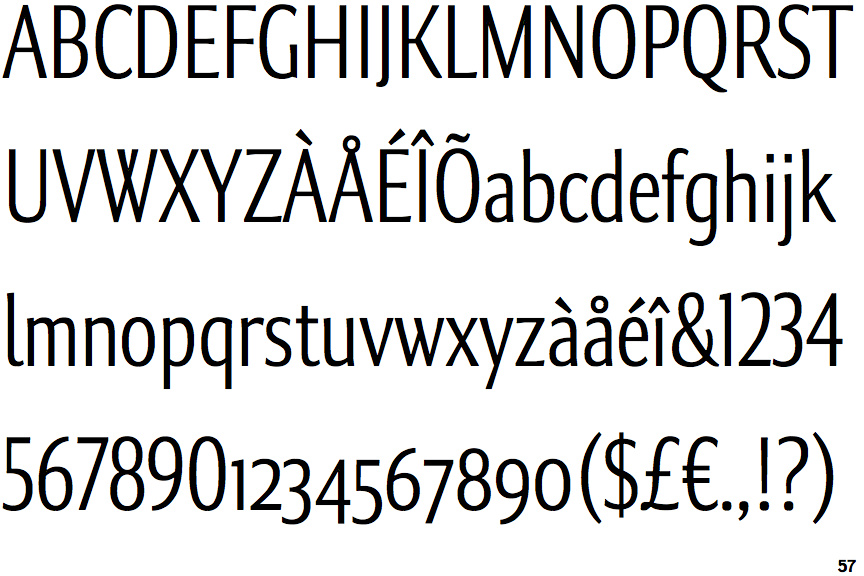 Identifont - Collier Sans Compressed Thin