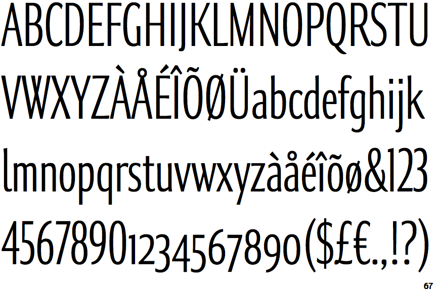 Identifont - Collier Sans Extra Compressed Thin