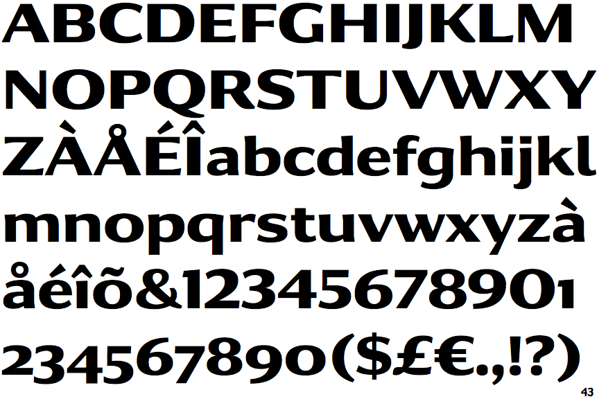 Identifont - Collier Sans Extra Extended Bold