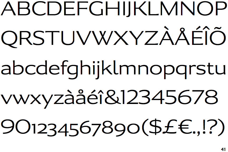 Identifont - Collier Sans Extra Wide Thin