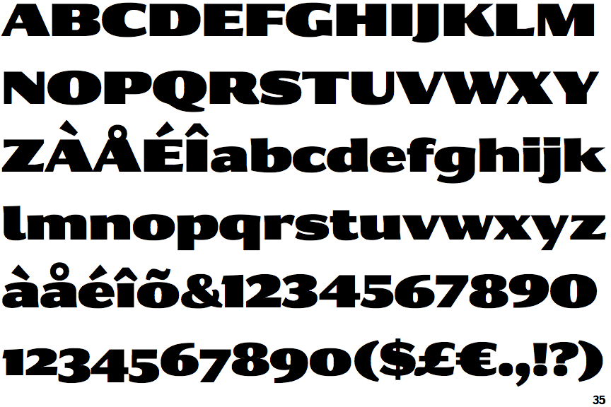 Identifont - Collier Sans Ultra