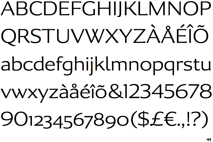 Identifont - Collier Sans Wide Thin