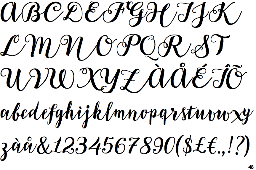 Identifont - Bach Script