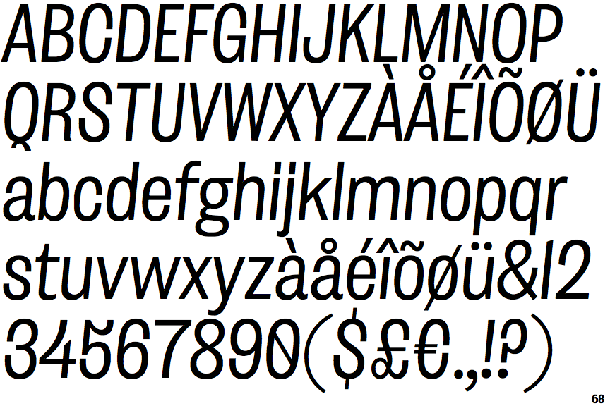 Identifont - Salford Sans Semi Slanted