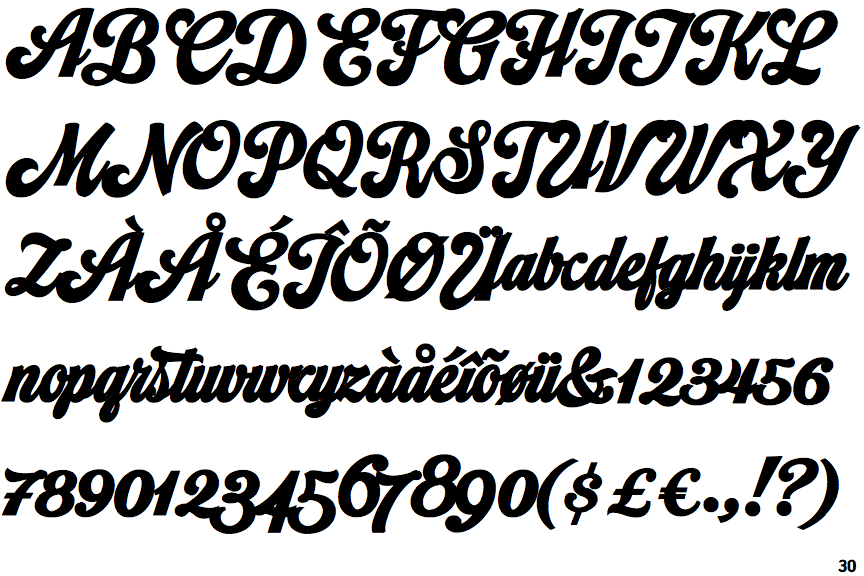 Identifont - Alameda Script Black