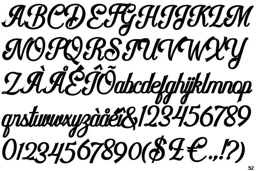 Identifont - Falkosta Script Bold