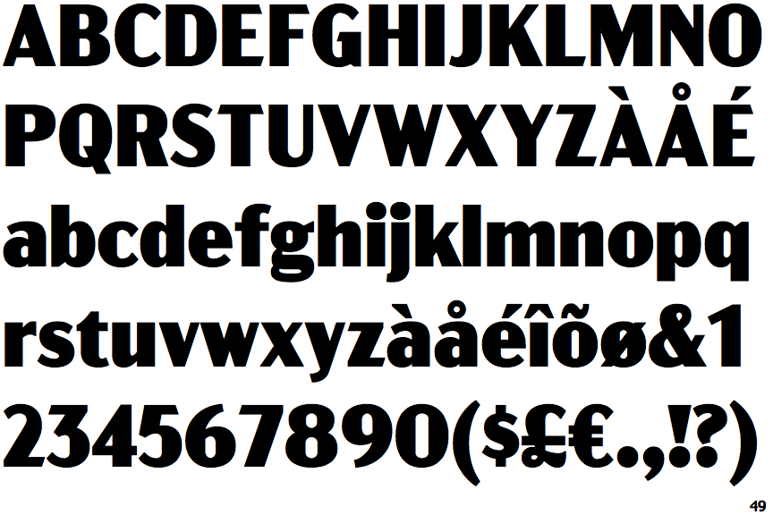Identifont - Acme Gothic Black