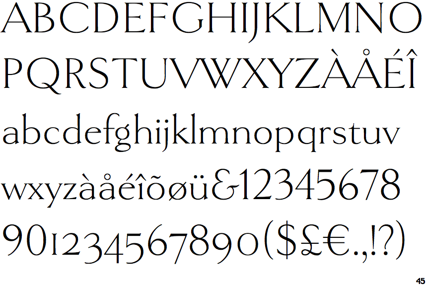 Identifont - Goldenbook Light