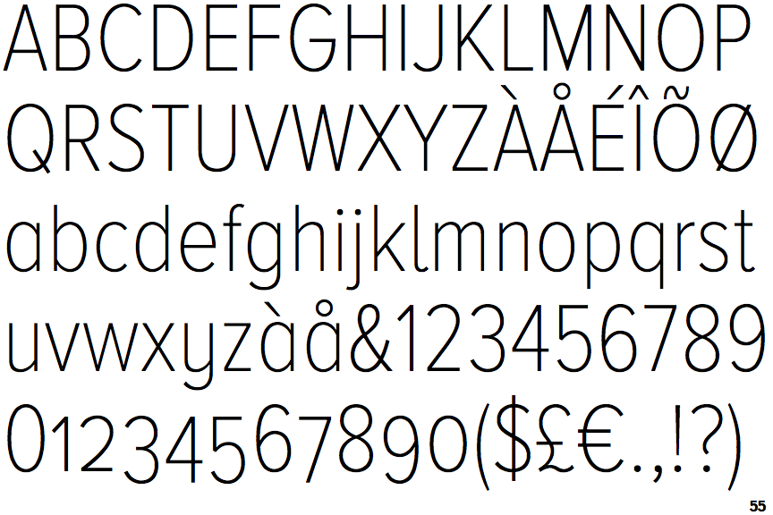 Identifont - Proxima Nova Alternate Condensed Thin