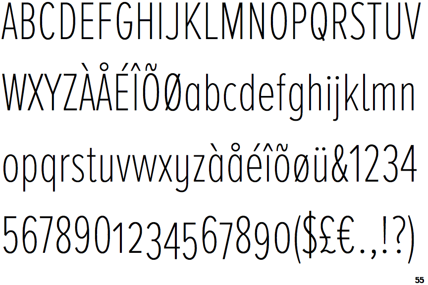 Identifont - Proxima Nova Alternate Extra Condensed Thin