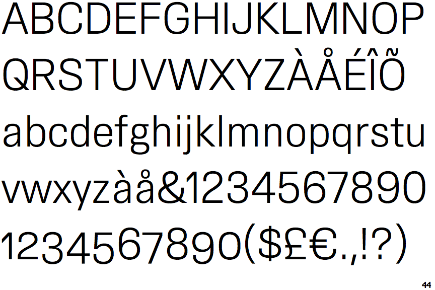 Identifont - Synergy Light