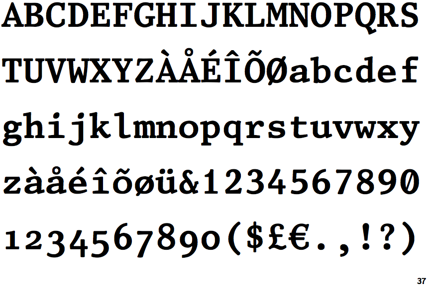 Identifont - Triplicate Code Bold