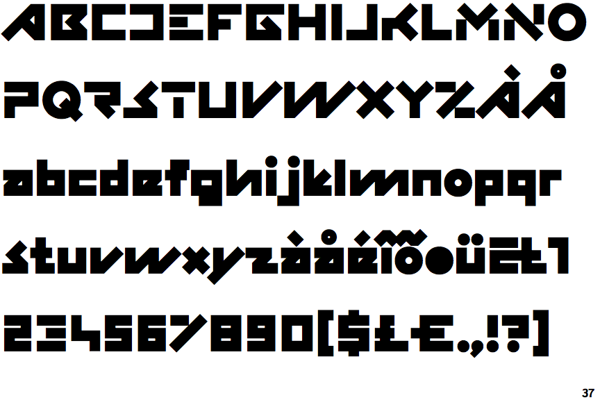 Identifont - Modelo Black