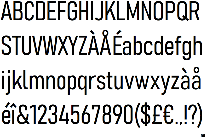 Identifont - Bahnschrift Light Condensed