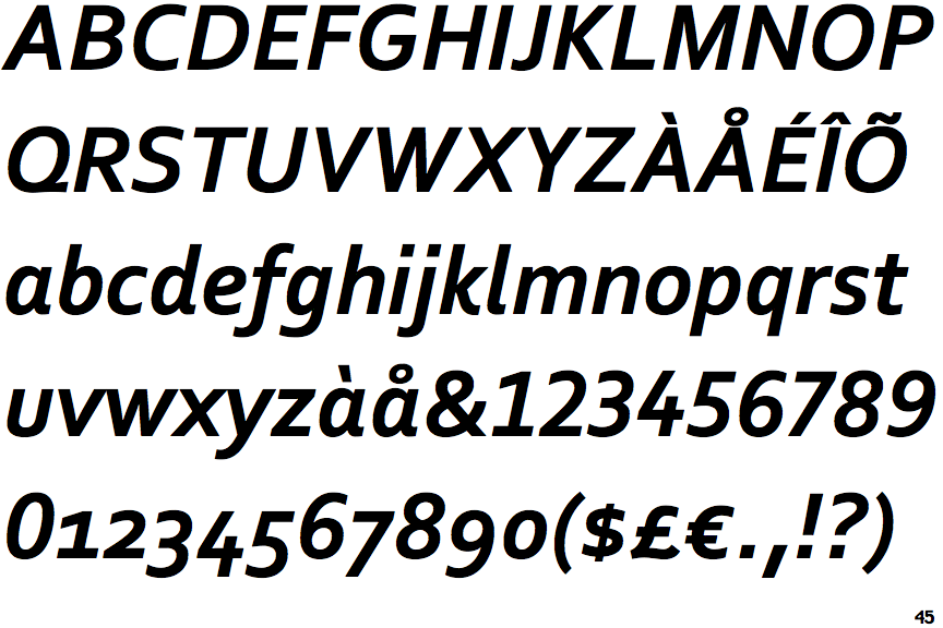 Identifont - Corbel Bold Italic