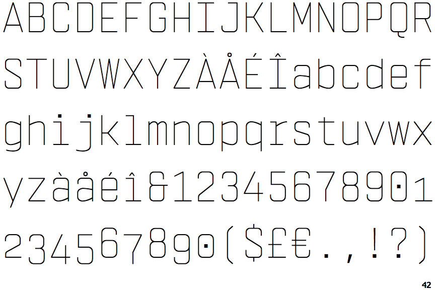 Identifont - Vin Mono Thin