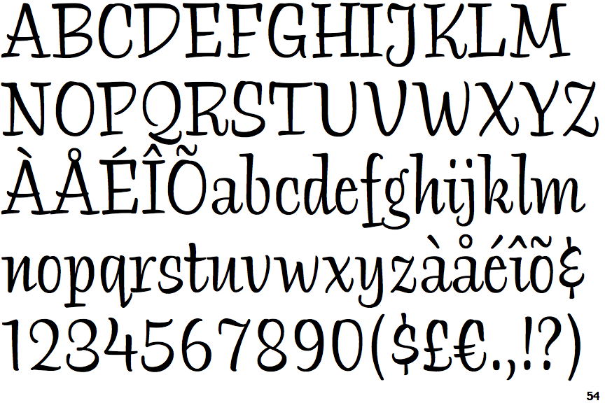 Identifont - Alfie Informal