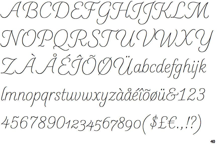 Identifont - Elicit Script Extra Light