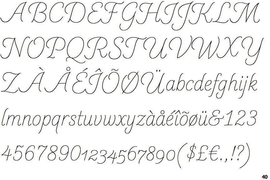 Identifont - Elicit Script Extra Light Casual