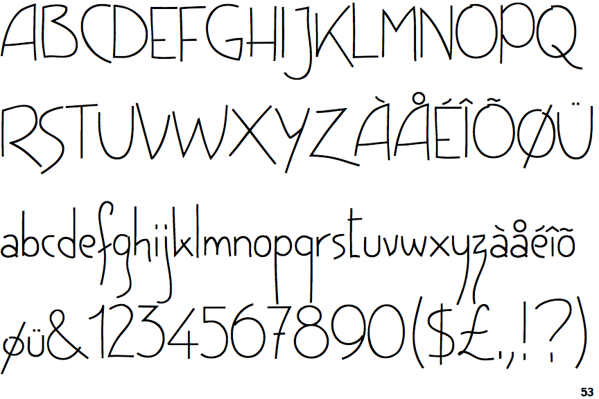 Identifont - High Script Twenty