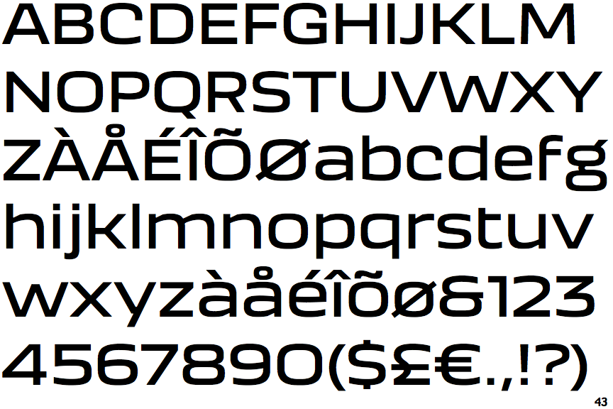 Identifont - Aeroko Wide