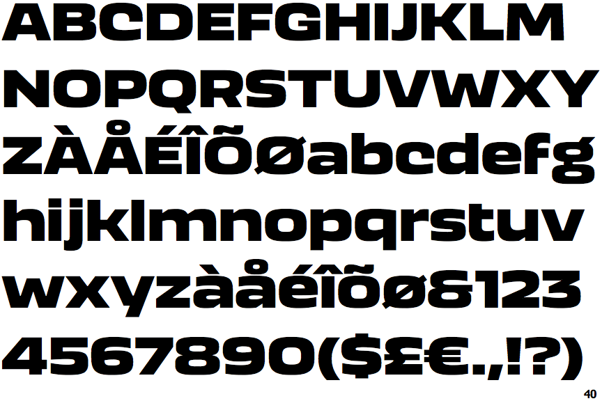 Identifont - Aeroko Wide Bold