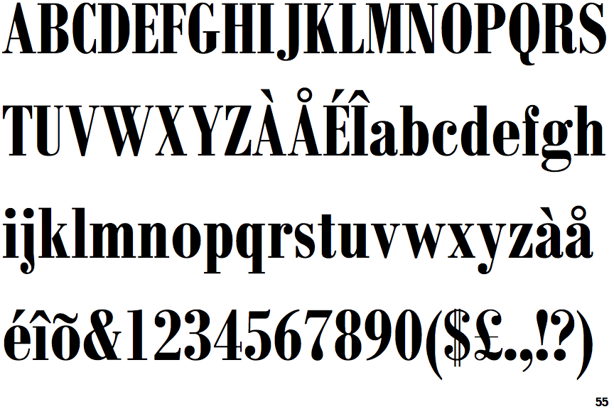 Identifont - Monotype Bodoni Condensed