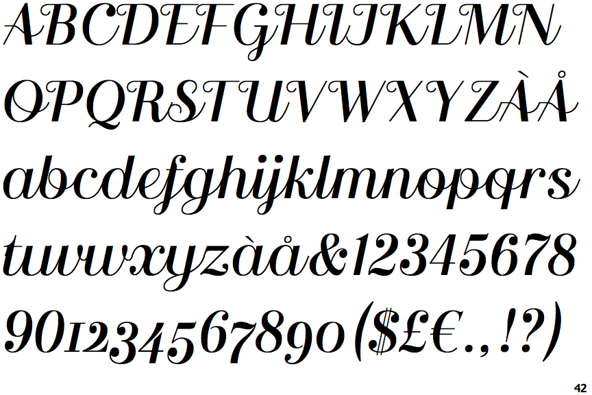 Identifont - Didonesque Script