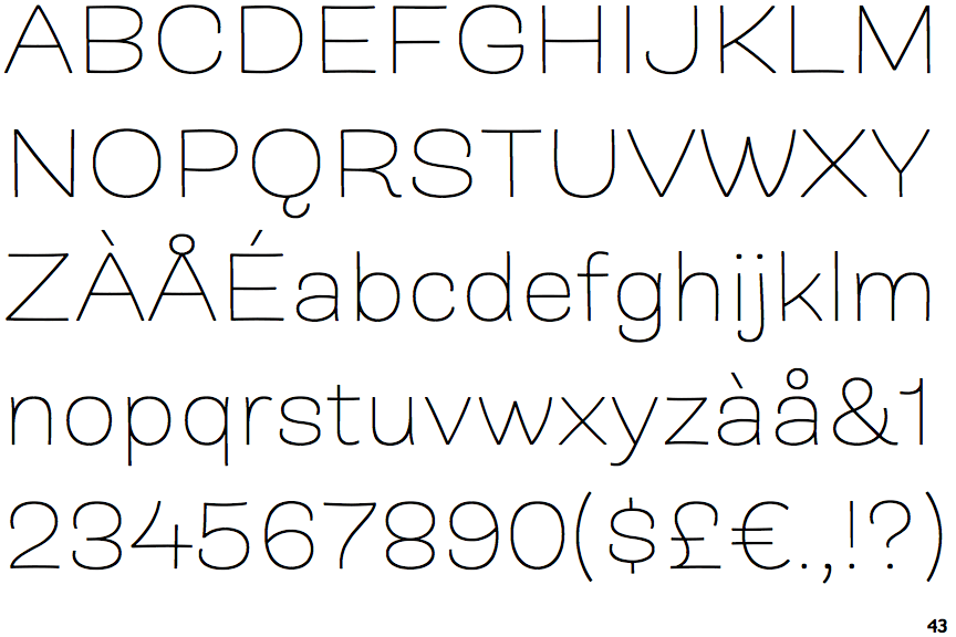 Identifont - Guzzo Extended Thin