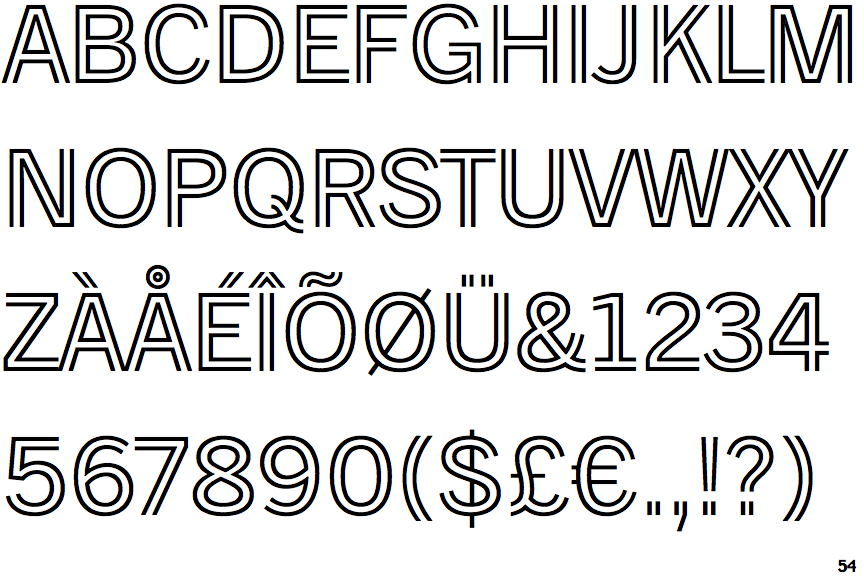 Identifont - Trade Gothic Inline Light