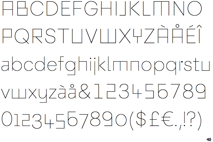 Identifont - Flink Neue Bauhaus Thin