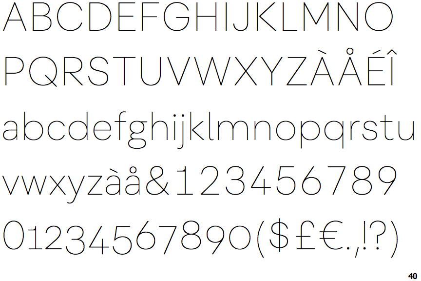 Identifont - Flink Neue Text Thin