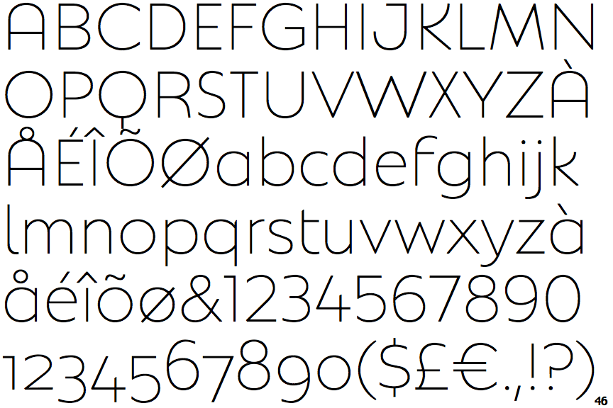Identifont - Natom Extra Light