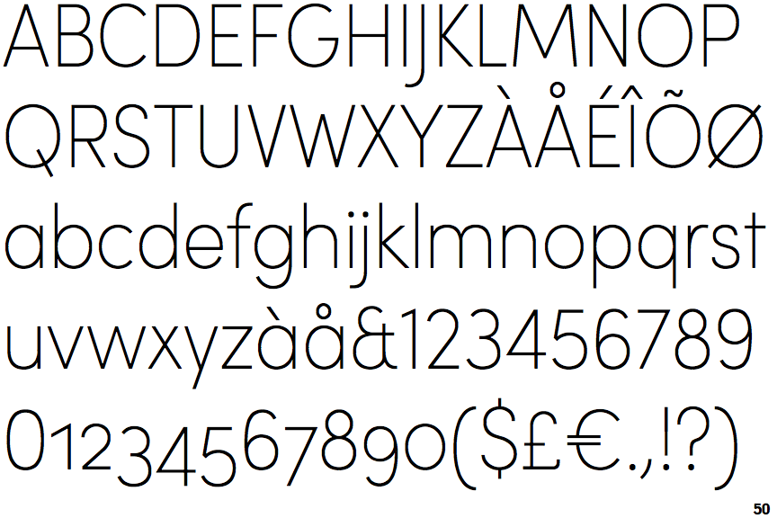 Identifont - Sofia Condensed Ultra Light