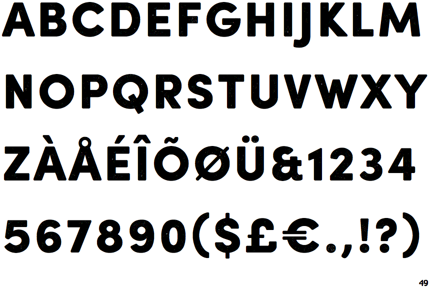 Identifont - Sofia Rough Black One