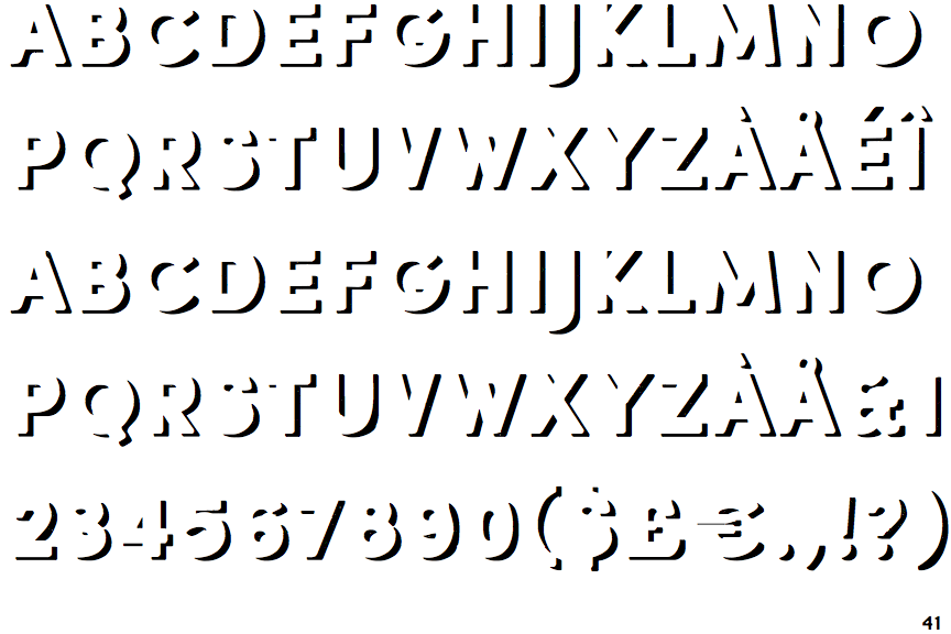 Identifont - Sofia Rough Shadow One