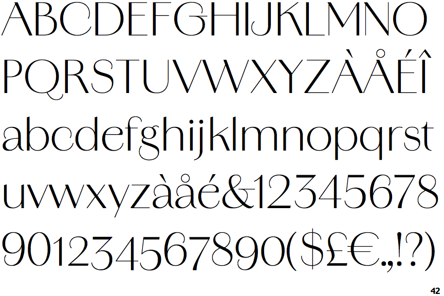 Identifont - Amandine Light