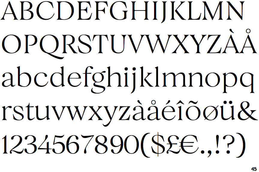 Identifont - Marigold Serif Light