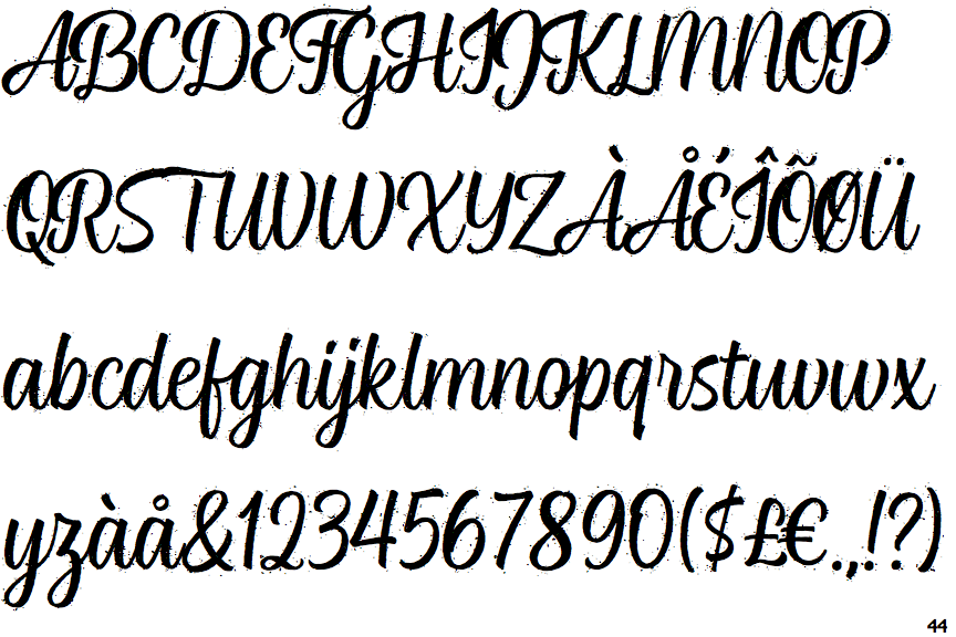 Identifont - Rockeby Brush Rough