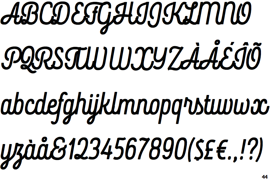 Identifont - Rockeby Script Black