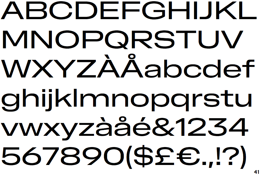 Identifont - NaN Metrify B Extra Wide