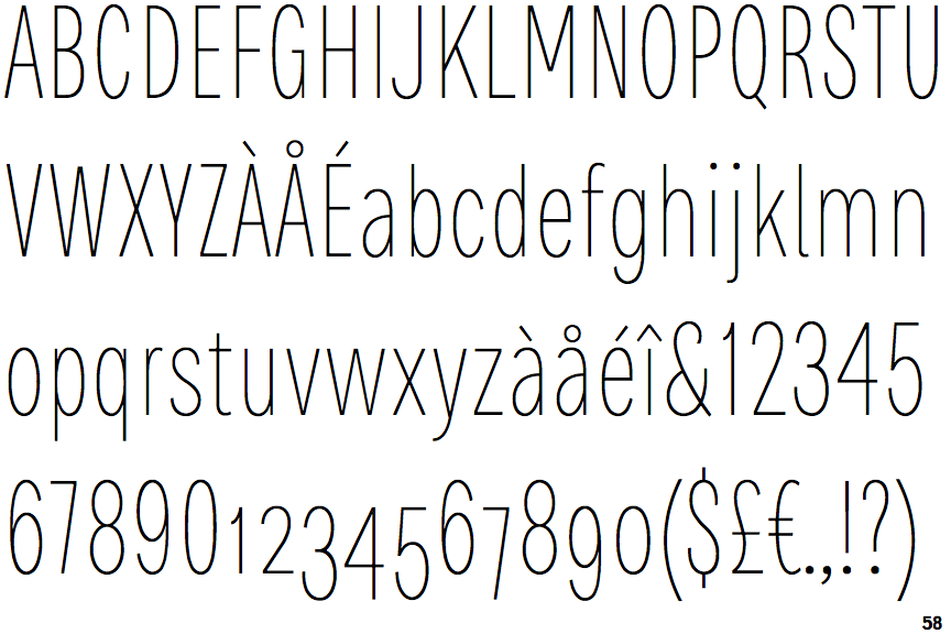 Identifont - Bruta Compressed Thin