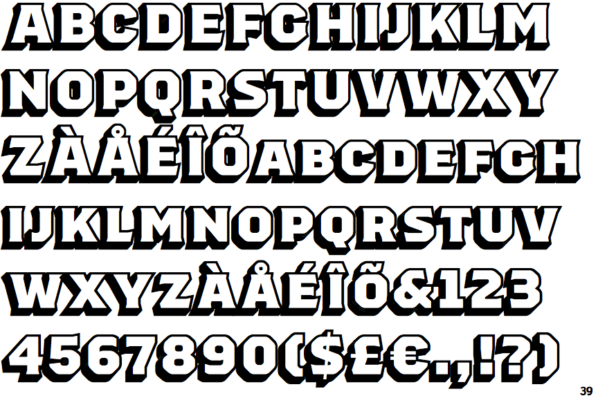 Identifont - Worker 3D Block 1