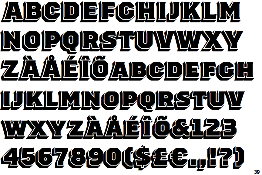 Identifont - Worker 3D Block 2