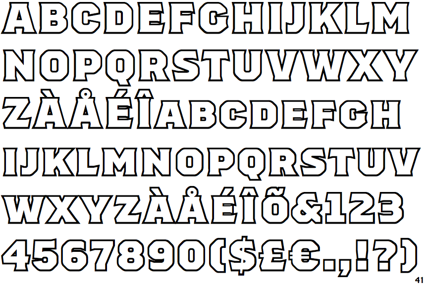 Identifont - Worker 3D Outline