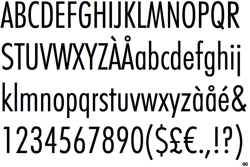 Identifont - Futura ND Condensed Light