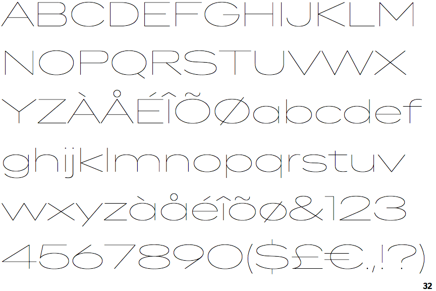 Identifont - Alaska Ultra Expanded Hairline Contrast